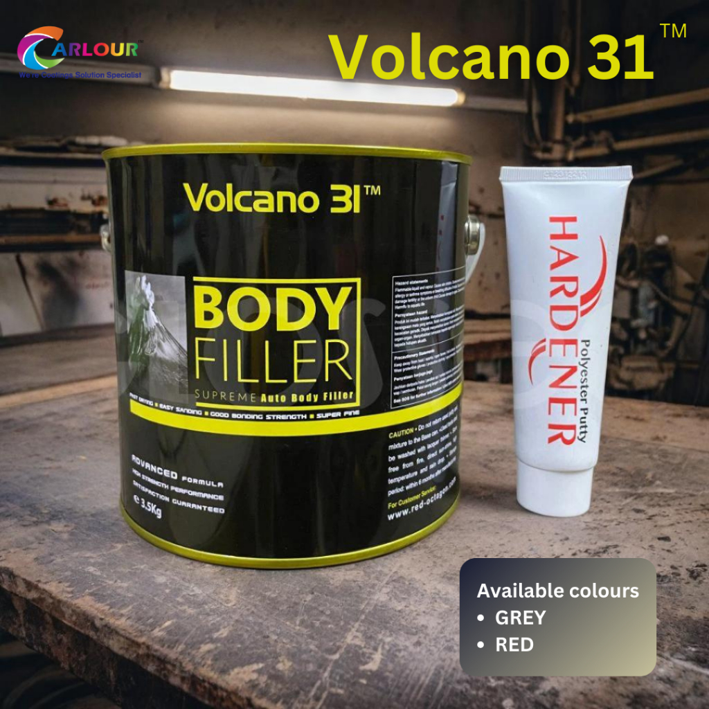 Volcano 31 Simen Kereta Car Putty 2k Body Filler Polyester Putty Car ...