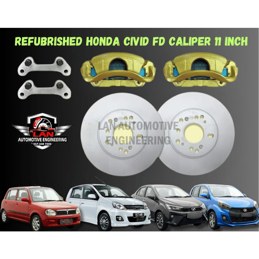 BRAKE DISC 11 INCI HONDA ROTOR 282MM UPGRADE TO PERODUA BEZZA PNP ...