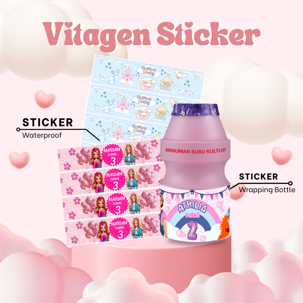 Vitagen Bottle Sticker | Birthday | Party | Goodies | Kids | Shopee ...