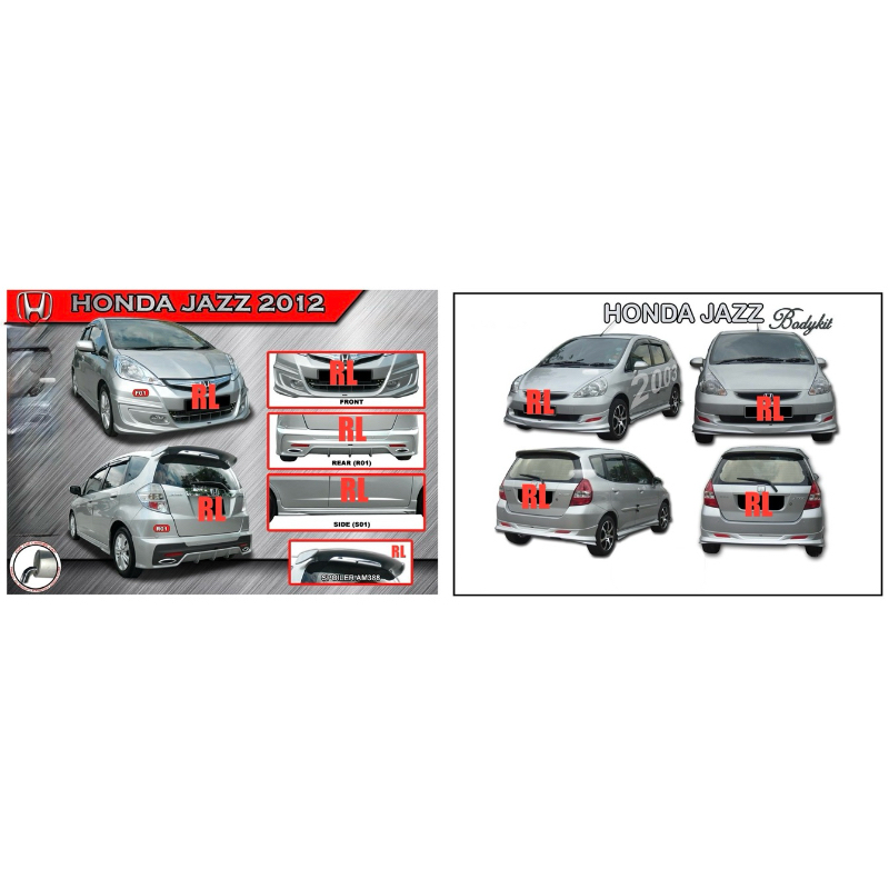 Honda jazz GD 2003 2004 2005 / Hybrid GD8 GE 2012 2013 2014 RL bodykit ...