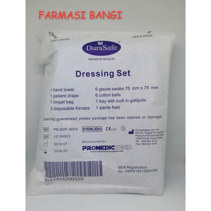Basic Dressing Set 2 Forceps (MADE IN MALAYSIA) (MDA APPROVED) (Sterile Packaging) | Shopee Malaysia