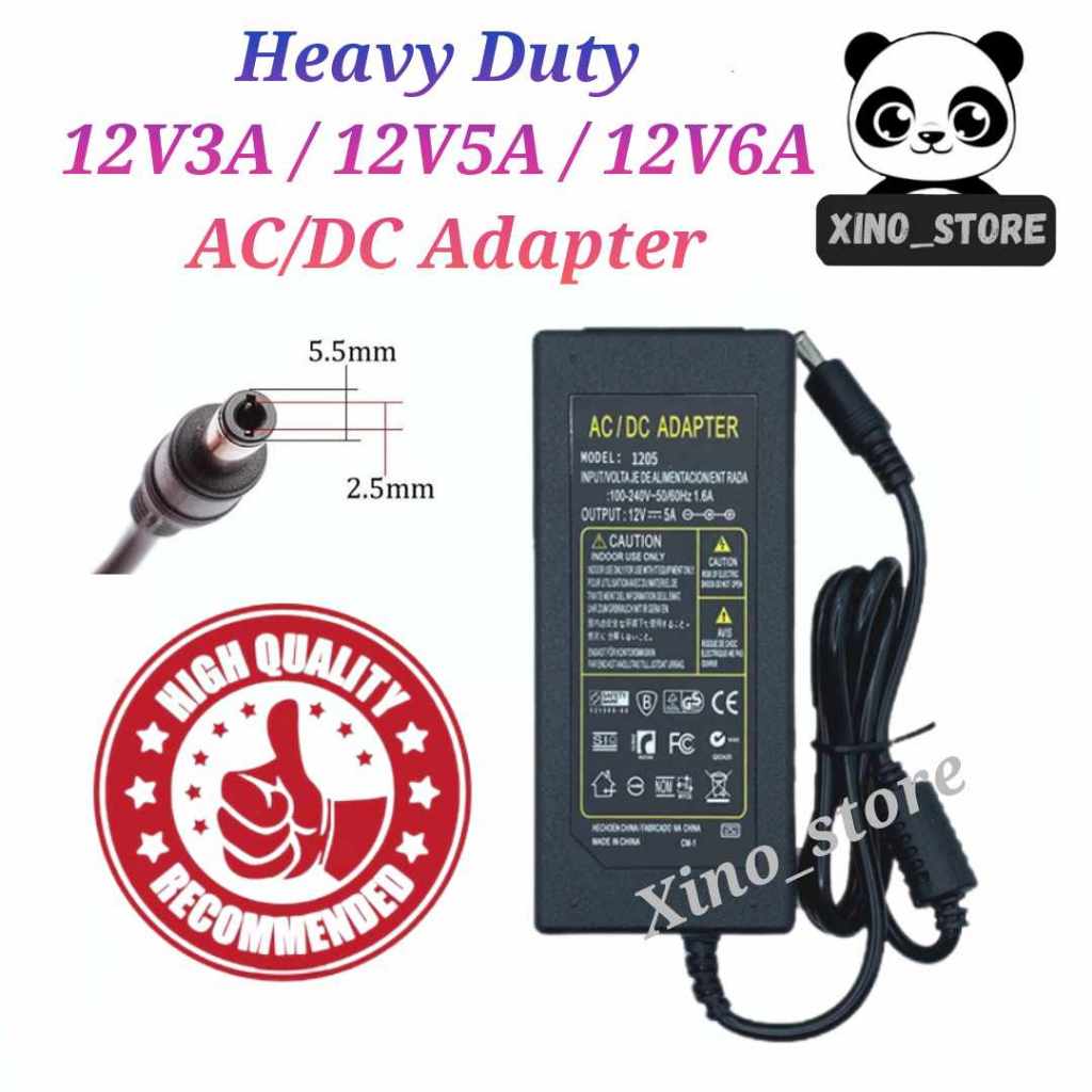 Heavy Duty 12V3A / 12V5A / 12V6A AC To DC Power Adapter 12V 3A / 12V 5A ...
