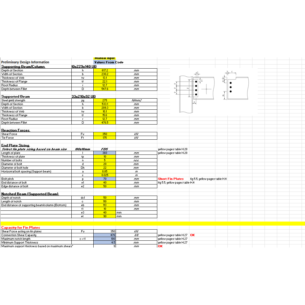 Column to Trusses Bolts Connection Design Excel Spreadsheet | Shopee ...