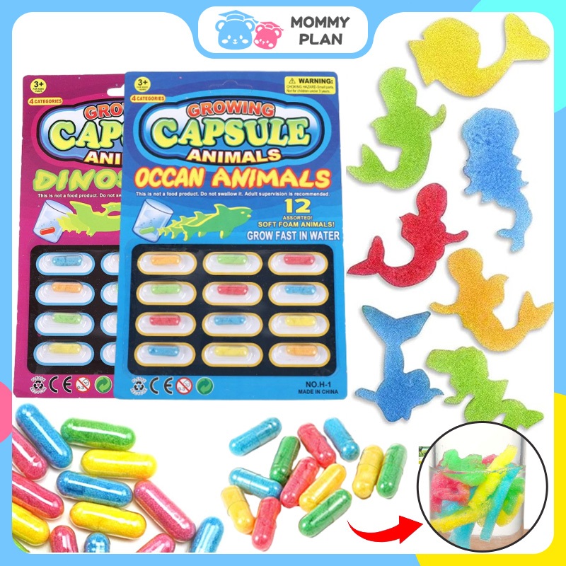 Growing Sea Life Animal Capsules Toy Magic Water Absorption Expansion ...