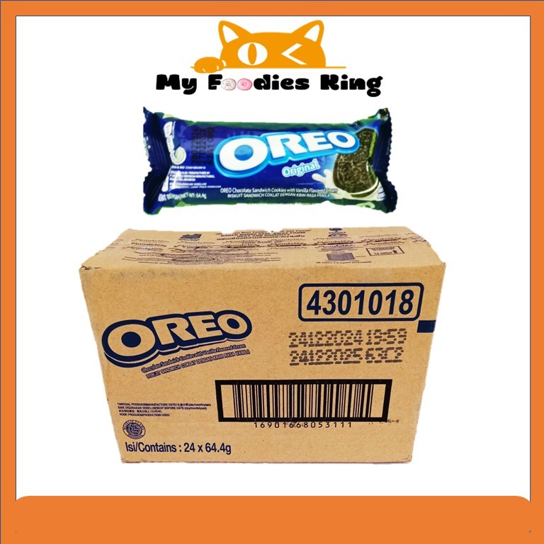 64.4g x 24pcs Value Pack Carton Oreo Sandwich Cookies Original Vanilla ...