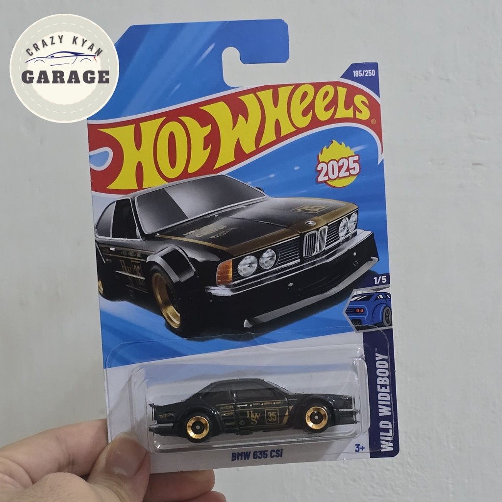 Hot Wheels BMW 635 CSI Black Diecast Toys Car for Boys Collectibles ...