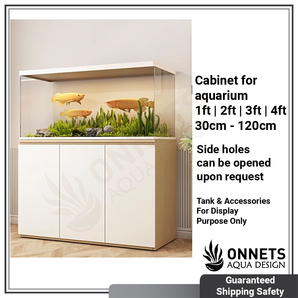[75cm Height] 2ft 3ft 4ft Fish Tank Handleless Aquarium Cabinet ...