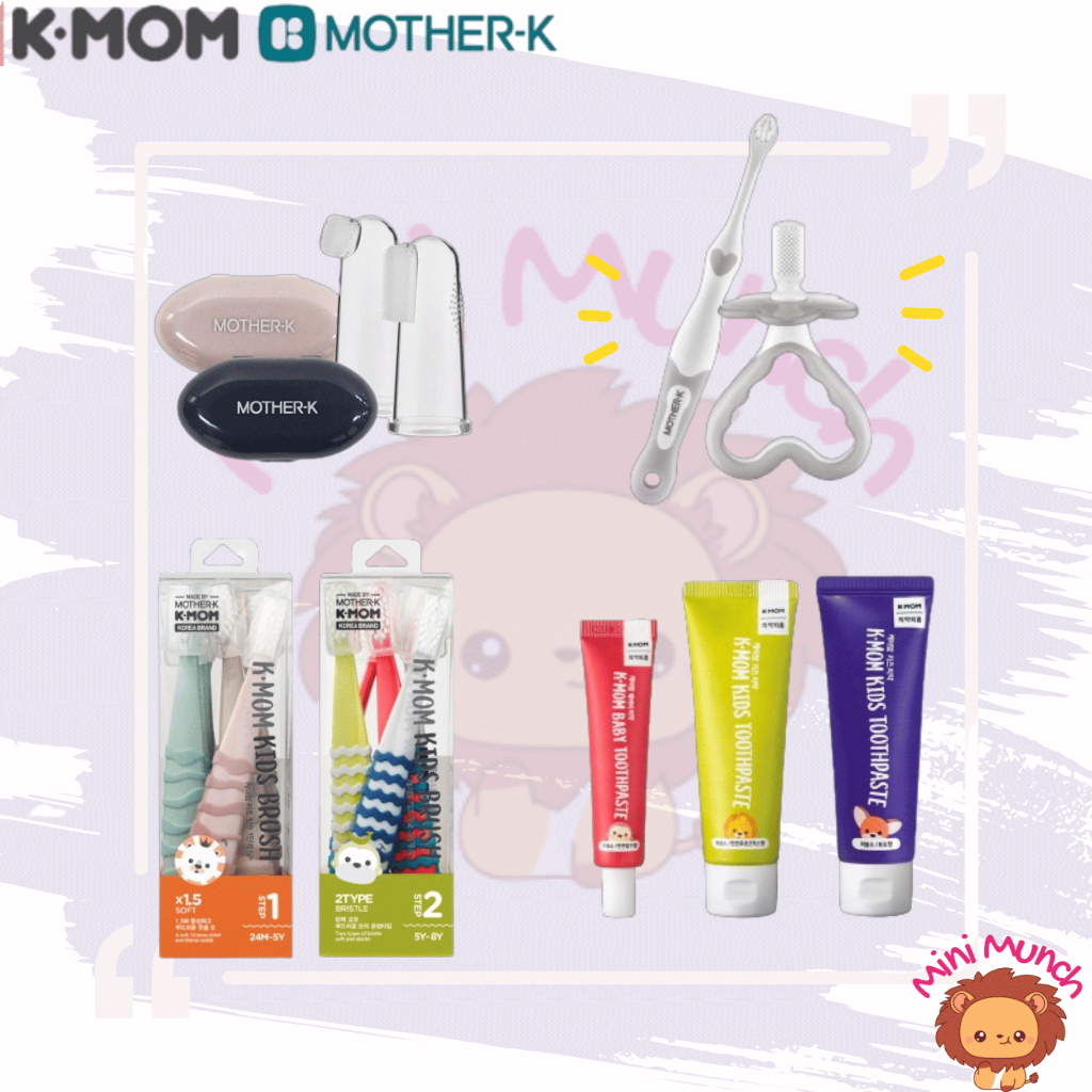 Mother-K / KMOM / K-MOM Baby Kids Soft Toothbrush/Toothpaste (Low/Non ...