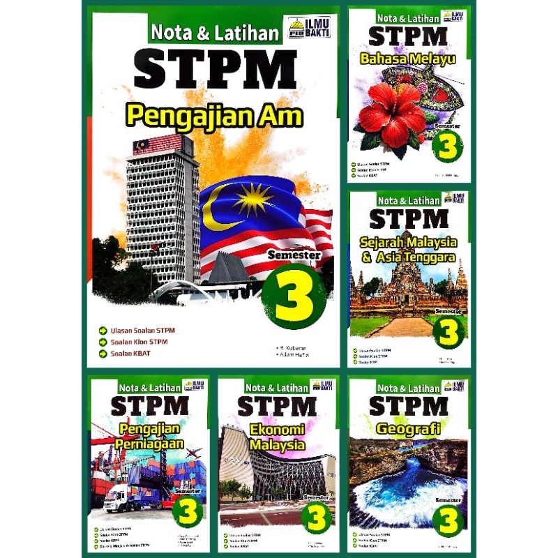 NOTA & LATIHAN STPM SEMESTER 3 (2025)- PENERBIT ILMU BAKTI | Shopee Malaysia