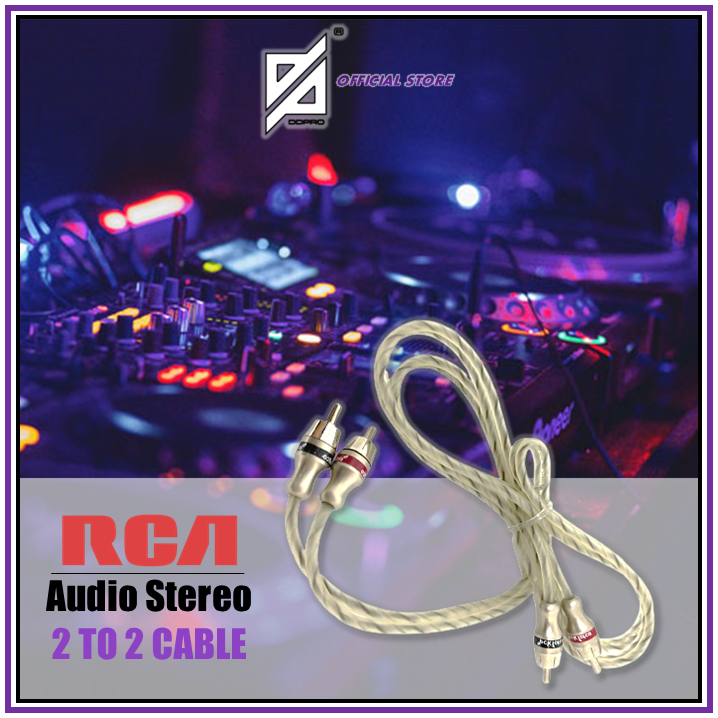 ROCKFORCE Car Audio Stereo Amplifier 2 TO 2 RCA Cable - 1.0M | Shopee ...