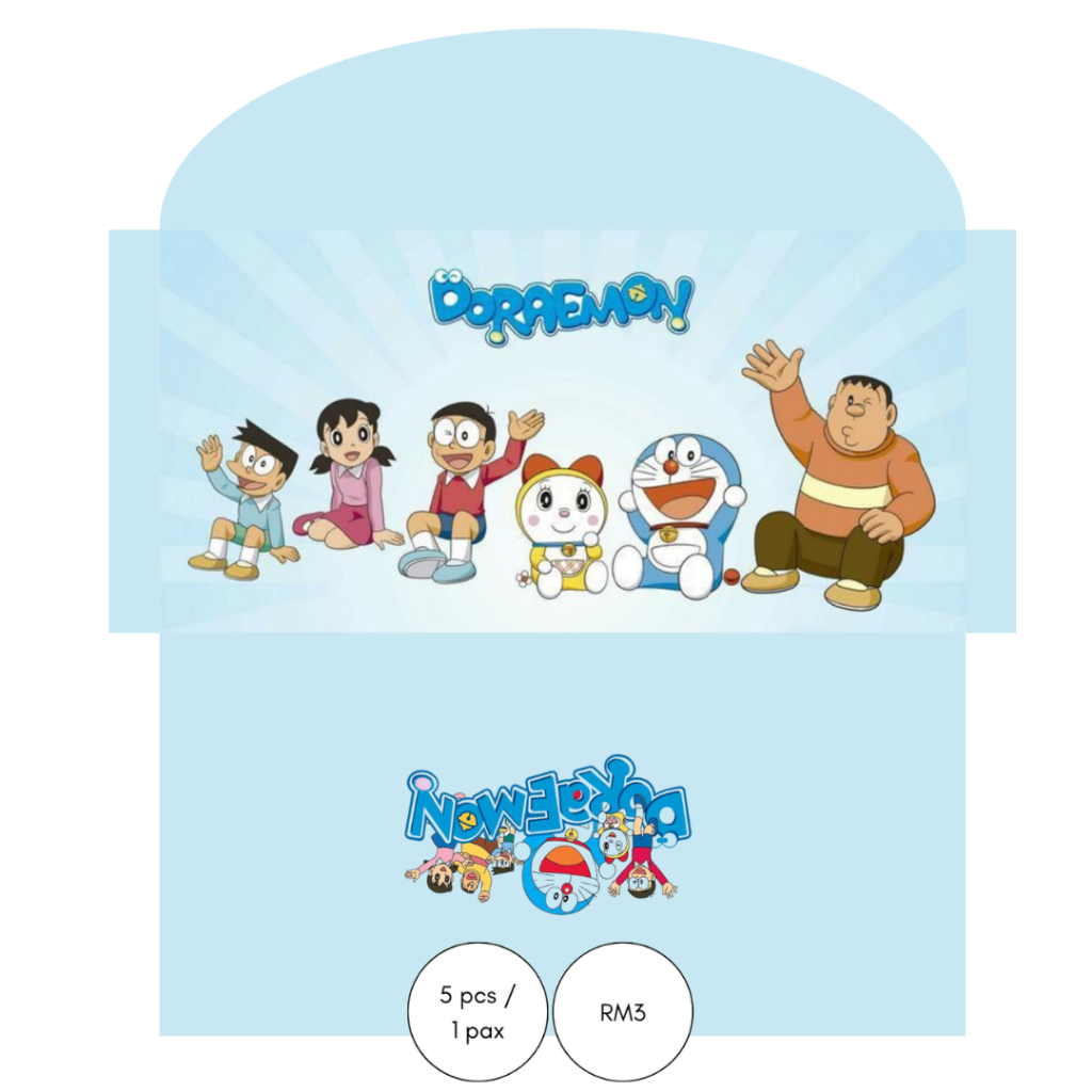 Sampul Raya / Angpao Doraemon Horizontal Size | Shopee Malaysia