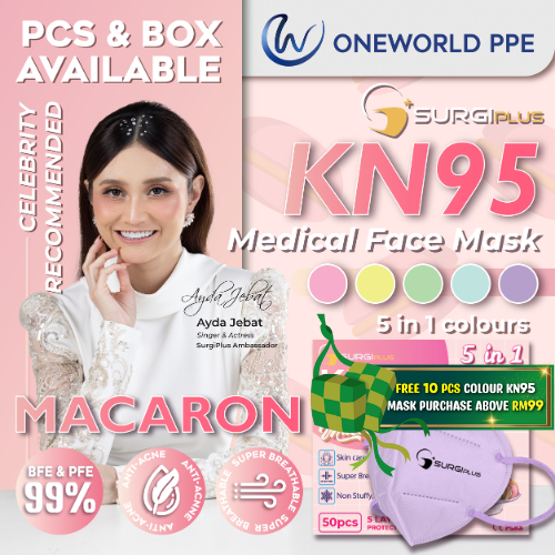 【SurgiPlus】Macaron Series KN95 5ply & KF94 4ply Medical Face Mask ...