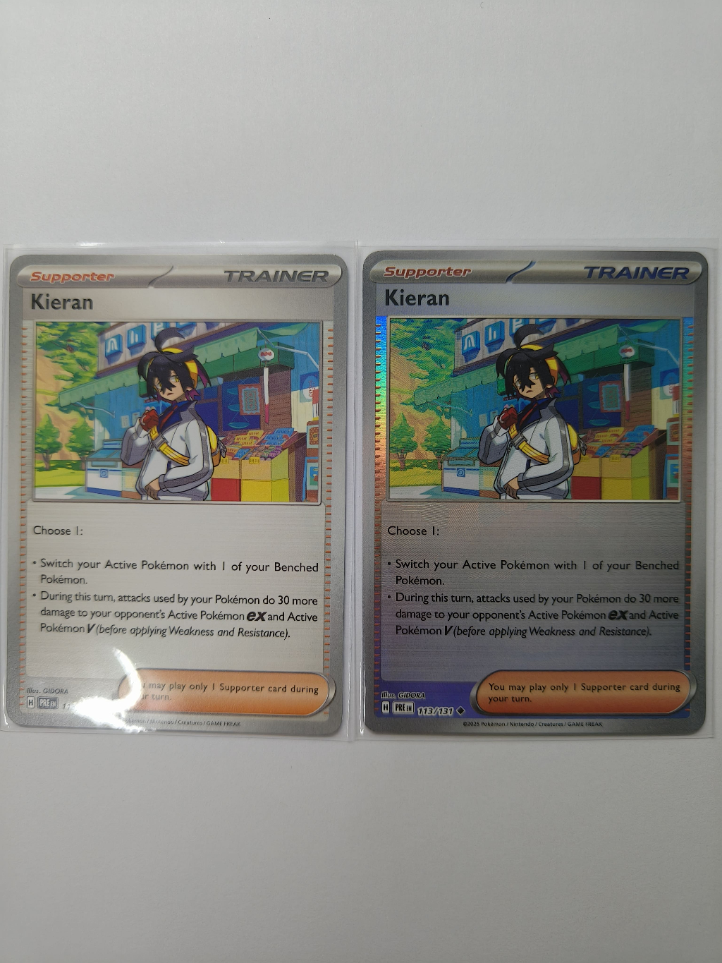 Pokemon Scarlet & Violet: Prismatic Evolutions Singles / Kieran - 113/ ...