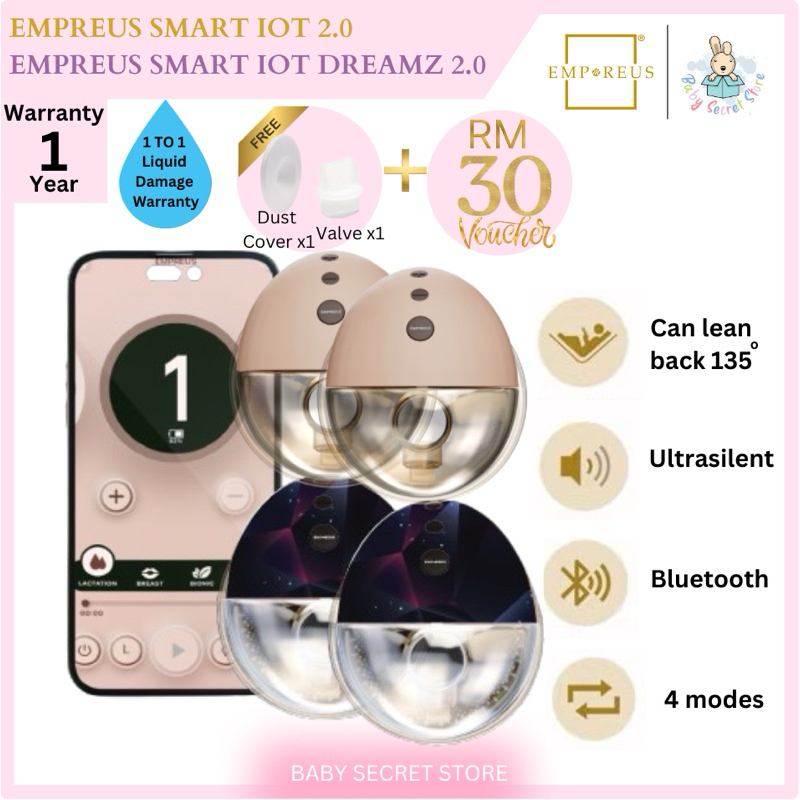 Empreus Smart IOT 2.0 / Empreus Dreamz 2.0 Wearable Breast Pump - 1 ...