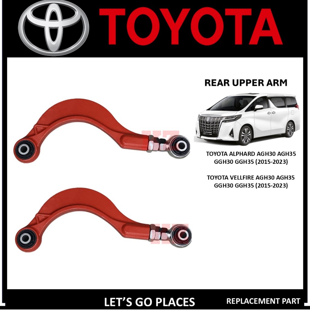 TOYOTA ALPHARD VELLFIRE AGH30 GGH30 2015-2022 - 2 IN 1 SET - ADJUSTABLE ...