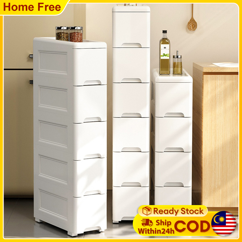 20CM Plastic Drawer Gap Drawer Cabinet Bathroom Cabinet Drawer Baju ...