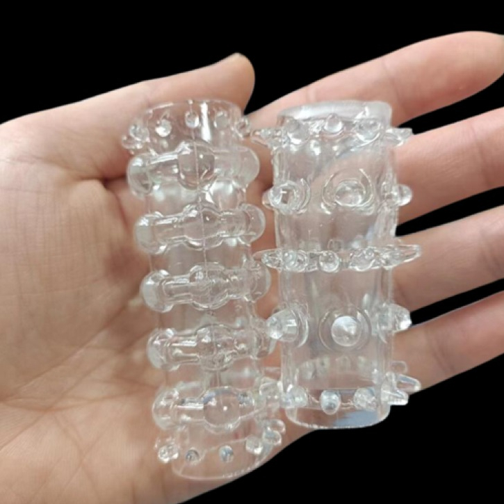 5D Crystal Spike Condom Kondom Guna Uang Kali Reusable Condom [2 pcs ...