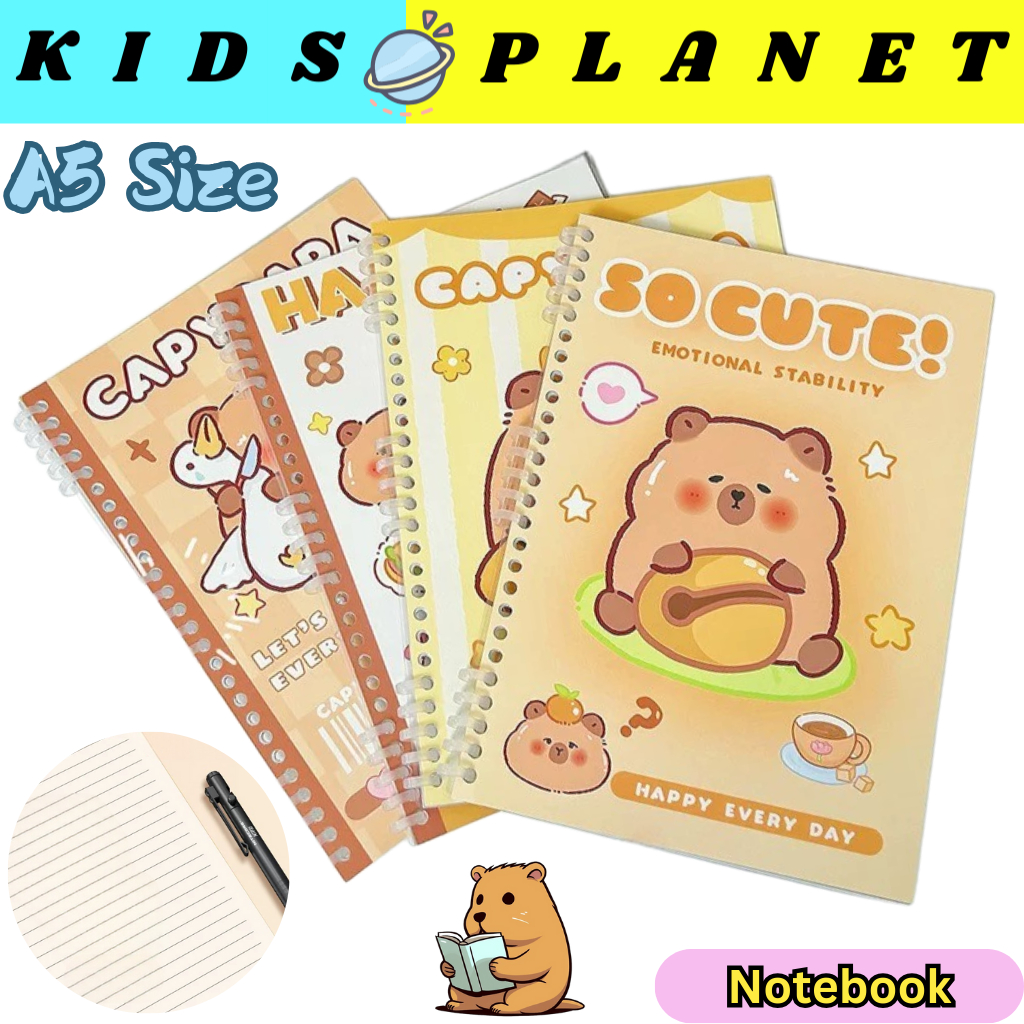 Notebook | Capybara A5 size notebook children kids school memo gift ...