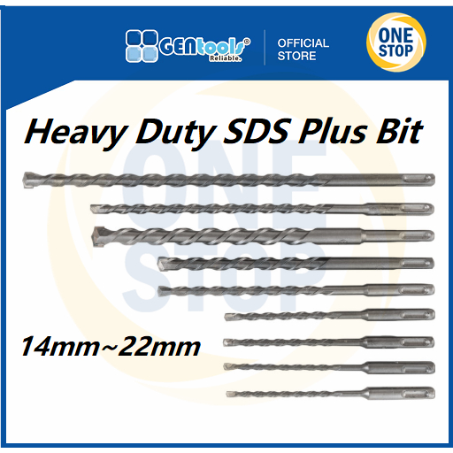 Gentools SDS Plus Hammer Drill Bits 14 - 22mm / Mata Korek Batu , Simen ...