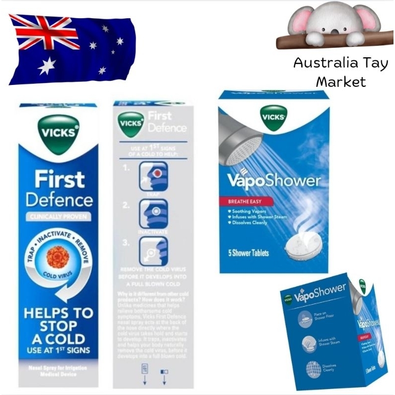 Vicks First Defense Nasal Spray | 15mL | Vicks Vapourshower | 5 pack ...