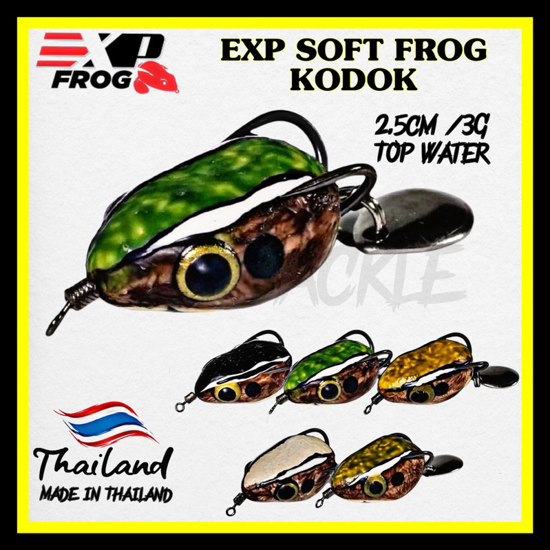 EXP Kodok Soft Frog | 2.5cm / 3g | Thailand Soft Rubber Frog | UL Ultra ...