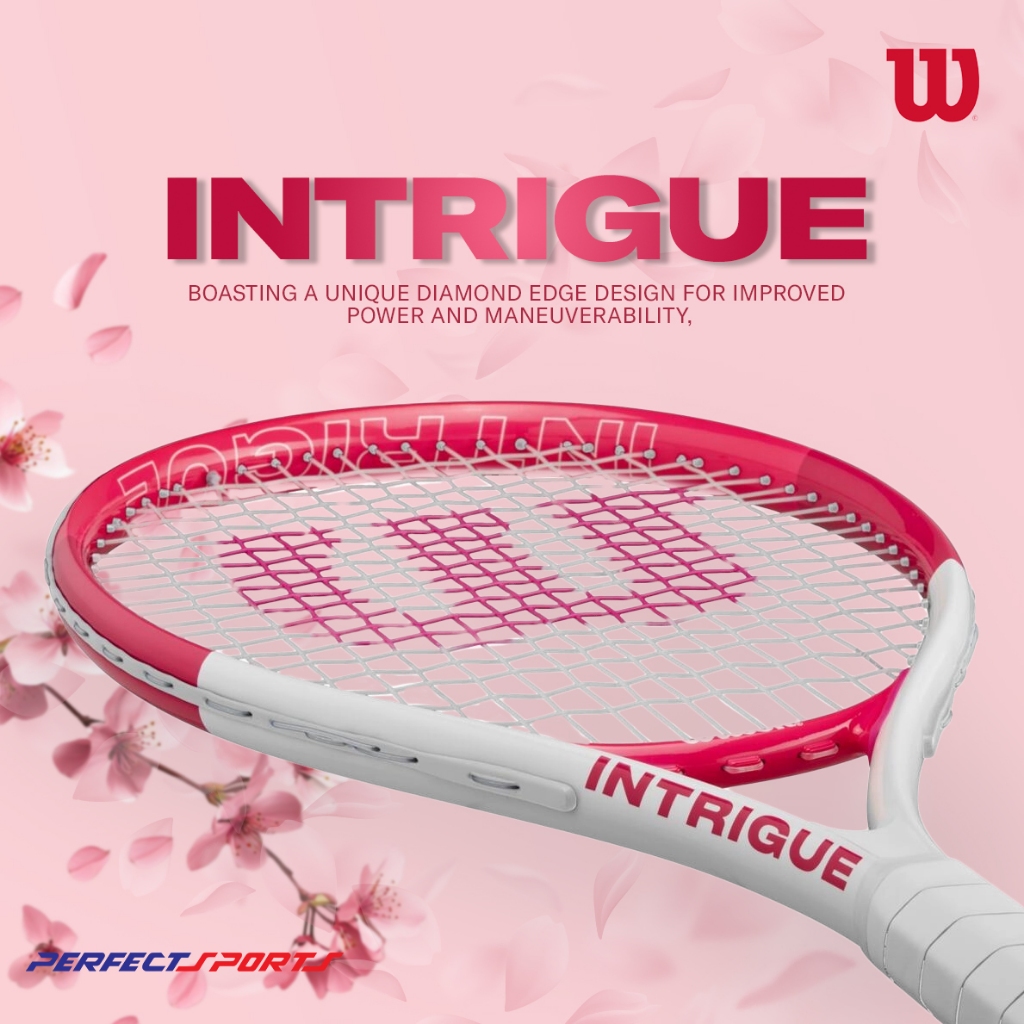 [Free String + Grip] Wilson Intrigue Recreational Tennis Racket GRIP 2 253G | Shopee Malaysia