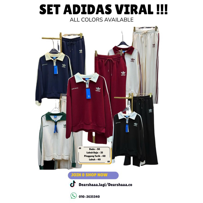SET ADIDAS BUTTONS (READY STOCK) | Shopee Malaysia