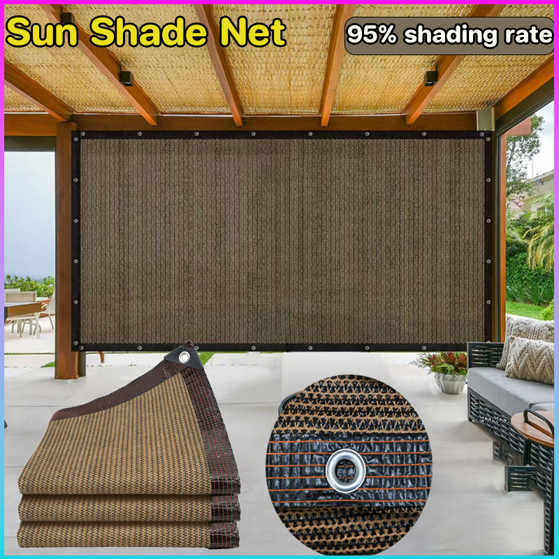 Anti-UV Sun Shade Net Outdoor Awnings Sun Shelter Sunscreen Garden Net ...