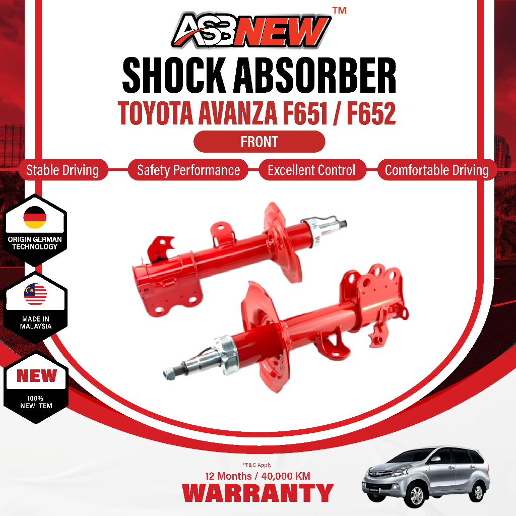 Toyota AVANZA F651 F652 14-21Y Shock Absorber Heavy Duty Car Absorber ...