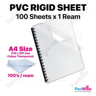 A4 PVC Rigid Sheet – Binding Cover / Transparent Plastic Kulit Buku ...