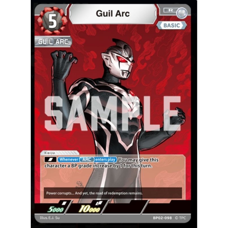 Ultraman Card Games TCG BP02-098 Guil Arc (R) ENG Version | Shopee Malaysia