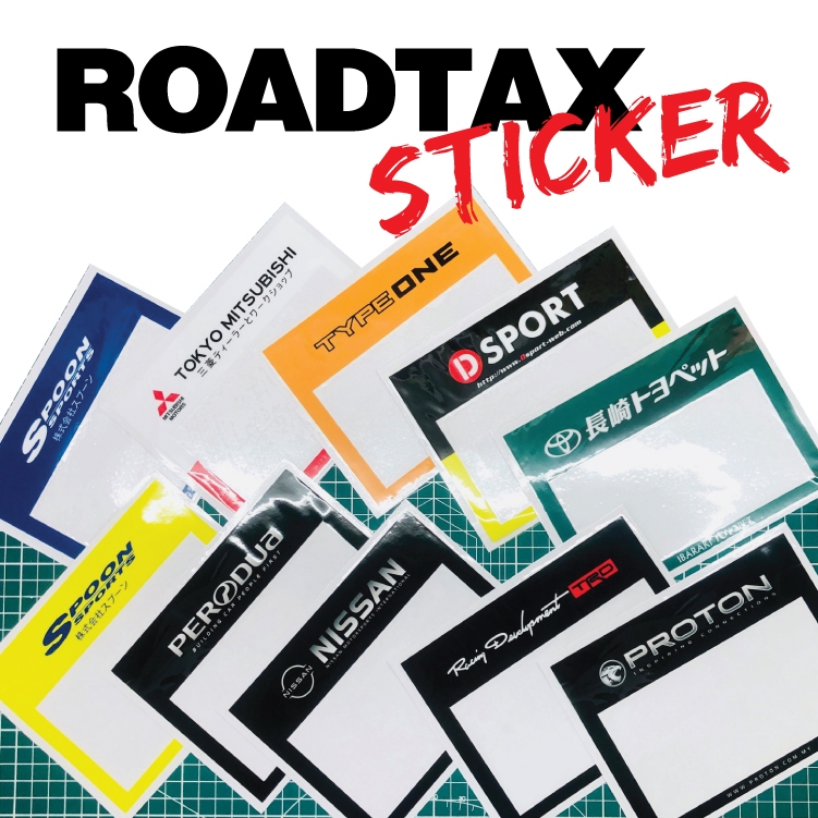 Road Tax Sticker JDM Spoon Type One Tokyo Mitsubishi DSport Toyopet ...