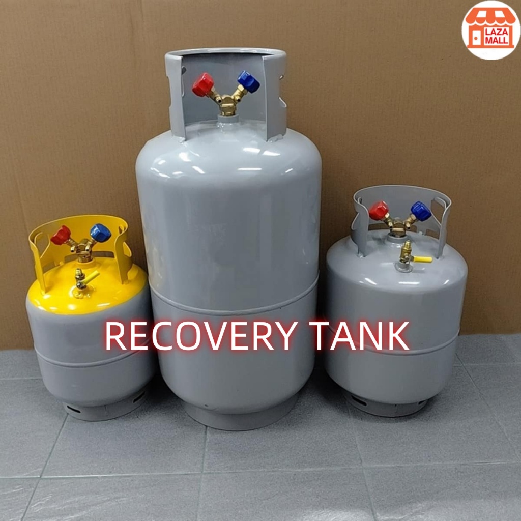 GAS RECOVERY BOTTLE REFRIGERANT [EMPTY TANK] STORE REFILL GAS AIRCOND ...