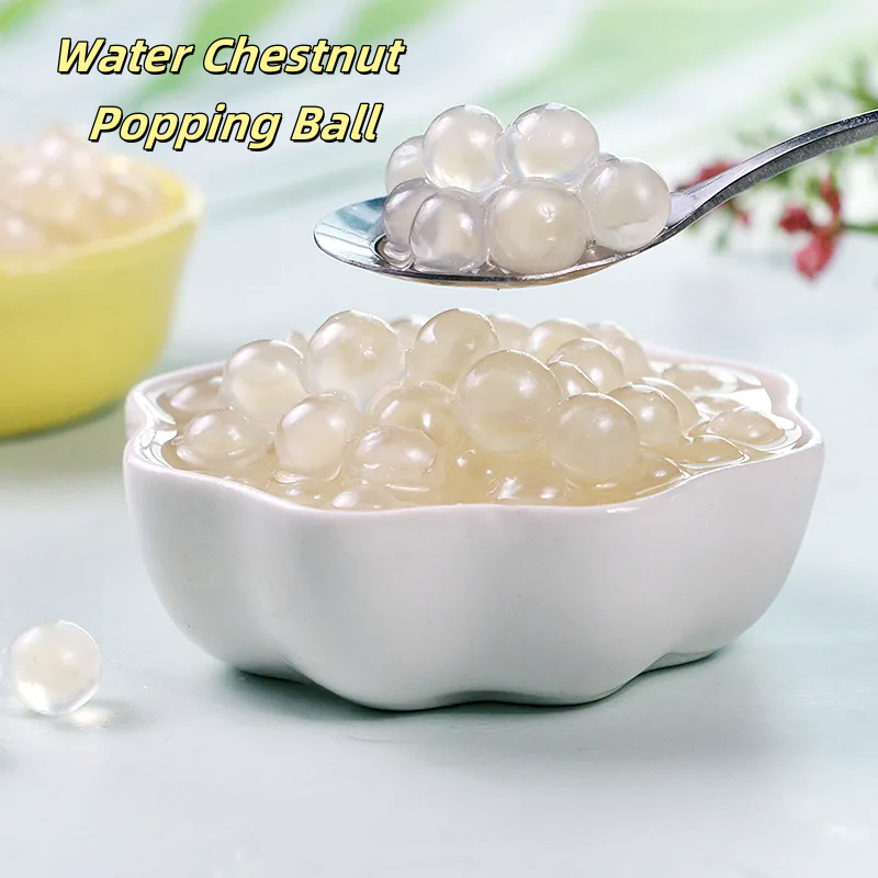 PROMO END 20/7. 1Kg WATER CHESTNUT POPPING BALL BEVERAGE TOPPING ...