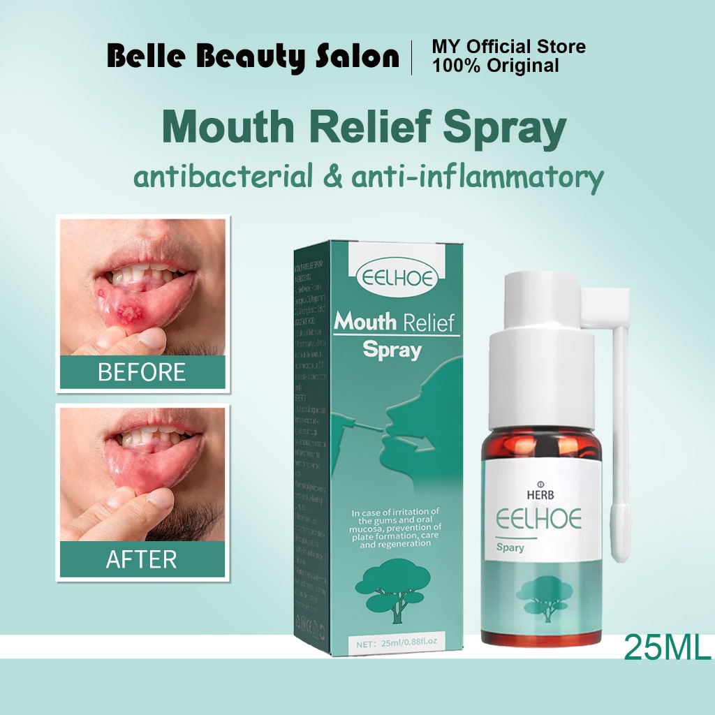 Herbal Mouth Spray 25ml Ulser Mulut Gum swelling pain Halitosis ...