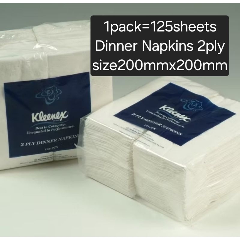 KLEENEX 7840100 Dinner Napkin 125's with HACCP, serviette for Fine ...