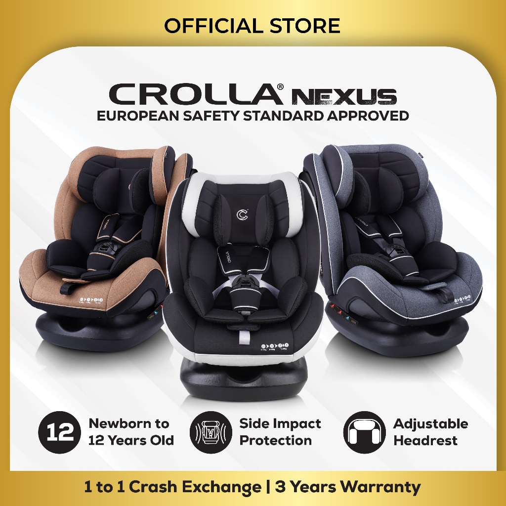 Crolla Nexus Car Seat For New Born To 12 Years Old | Shopee Malaysia
