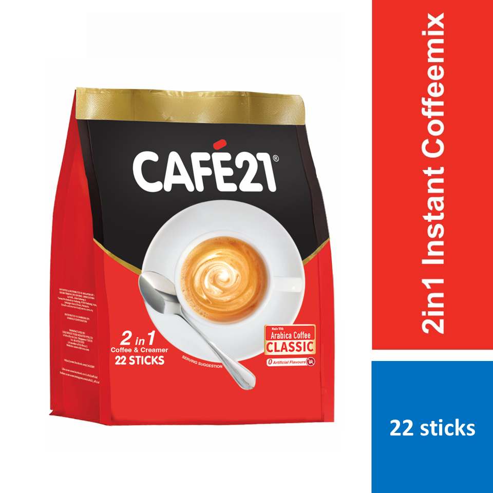 Café 21 2 In 1 Instant Coffeemix 12g x 22s | Shopee Malaysia