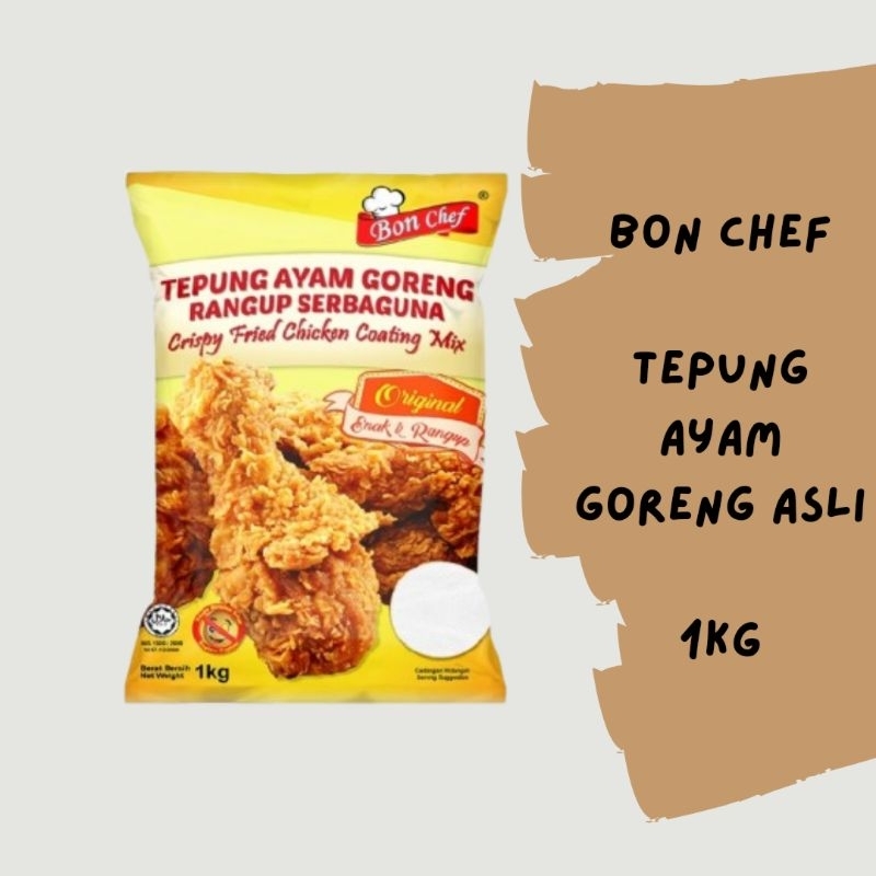 BON CHEF TEPUNG GORENG AYAM ASLI (1KG) | Shopee Malaysia
