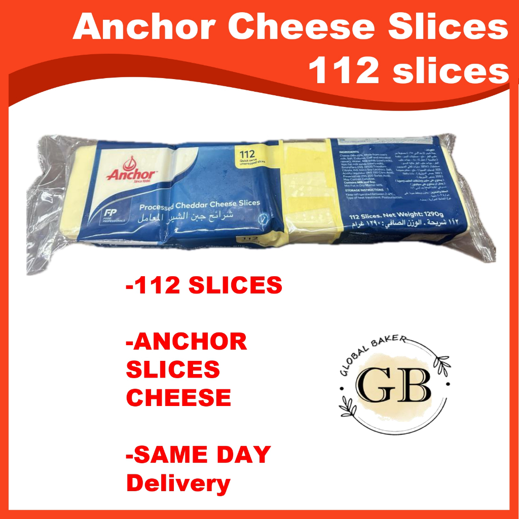 Anchor Keju Slices 112 Keping (HALAL) | Cheese Slice Untuk Burger ...