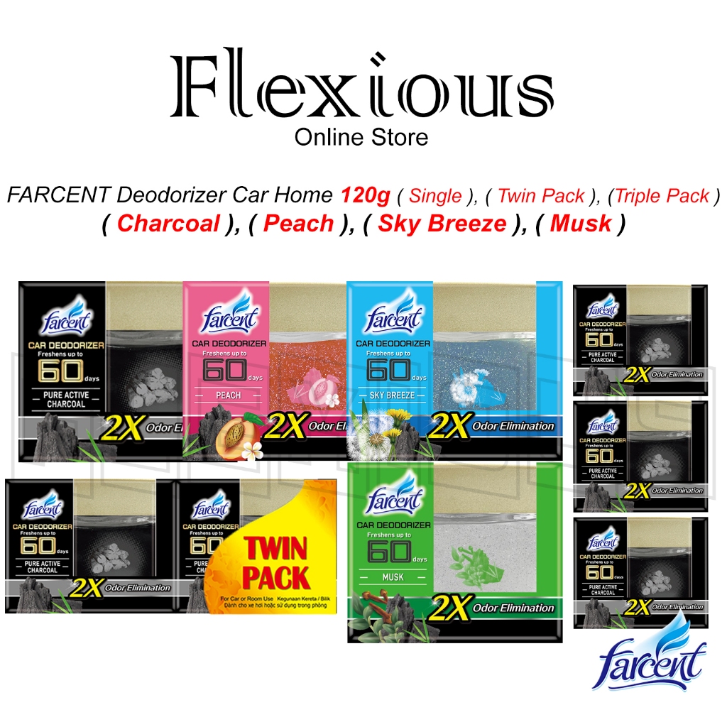*FARCENT* Deodorizer Car Home 120g Single, Twin Pack, Triple Pack ...