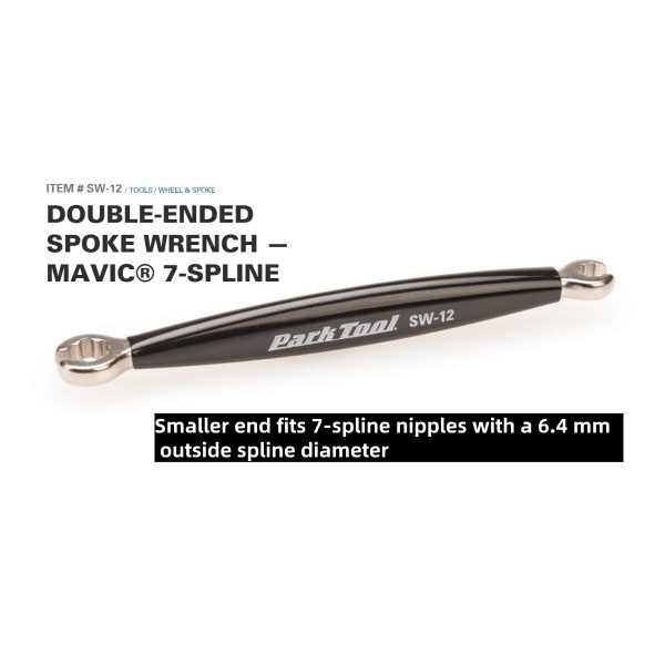 PARK TOOL SW-12 Spoke Wrench for MAVIC WHEEL STSTEMS 6.4MM FORE 9MM ...
