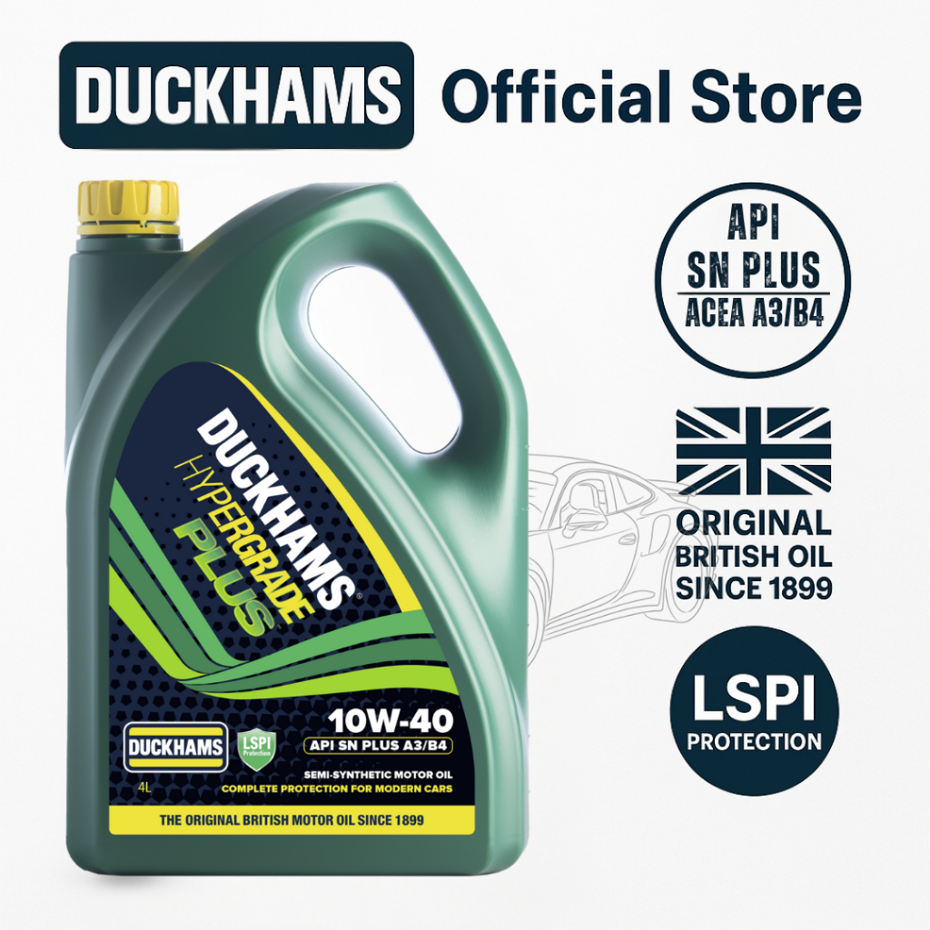 DUCKHAMS HYPERGRADE PLUS 10W-40 SN PLUS (4 LITERS) - SEMI SYNTHETIC ...