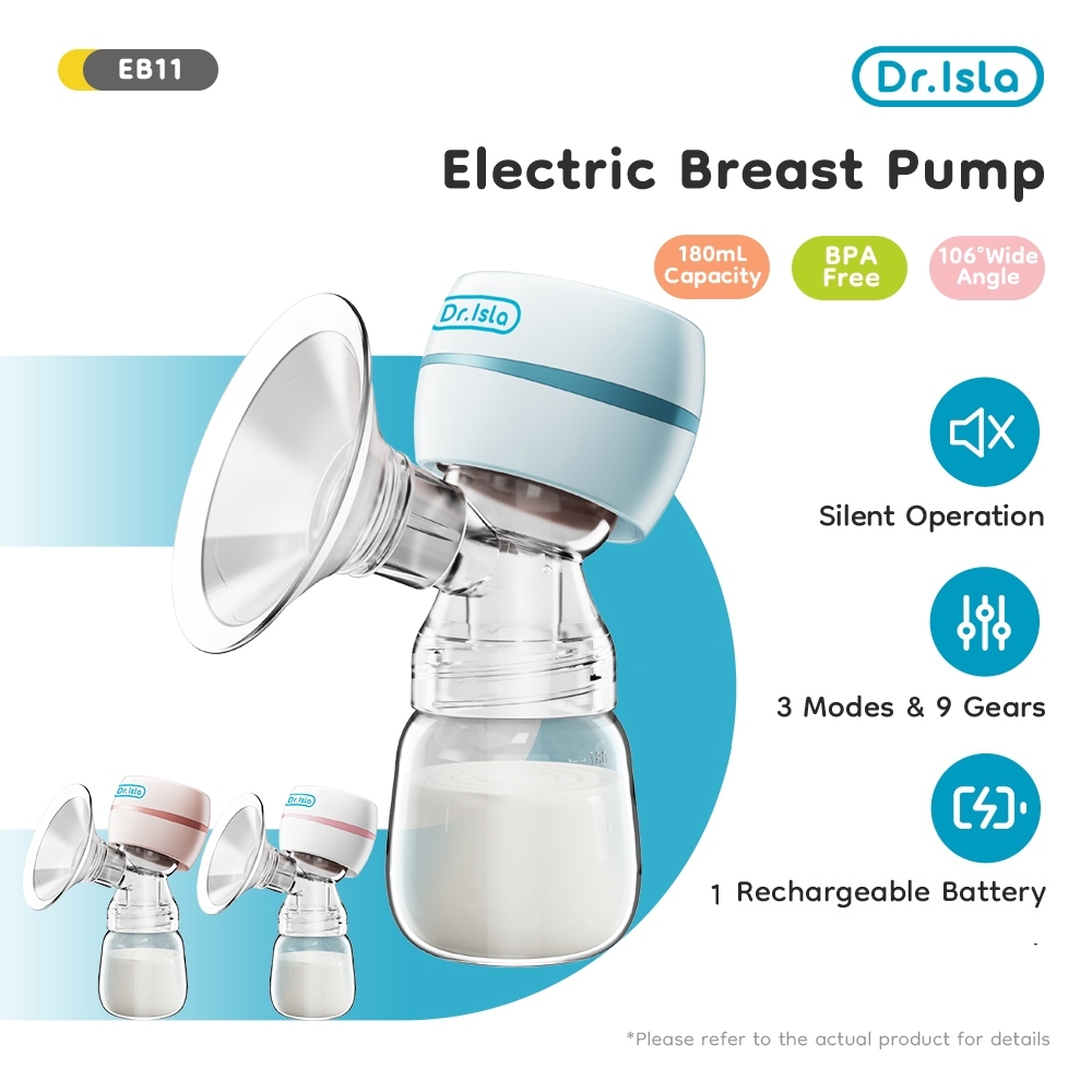 Dr.Isla Breast Pump Electric Breast Feeding Painless Massage ...