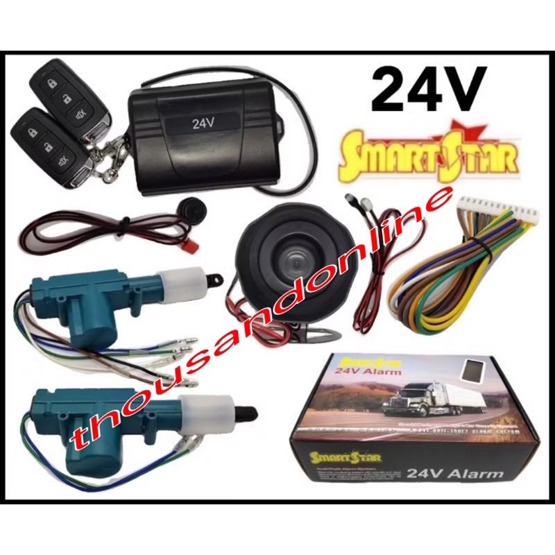 Smartstar 24V 13Pin Full Set Alarm System For Lorry Bus 24V SM24A ...