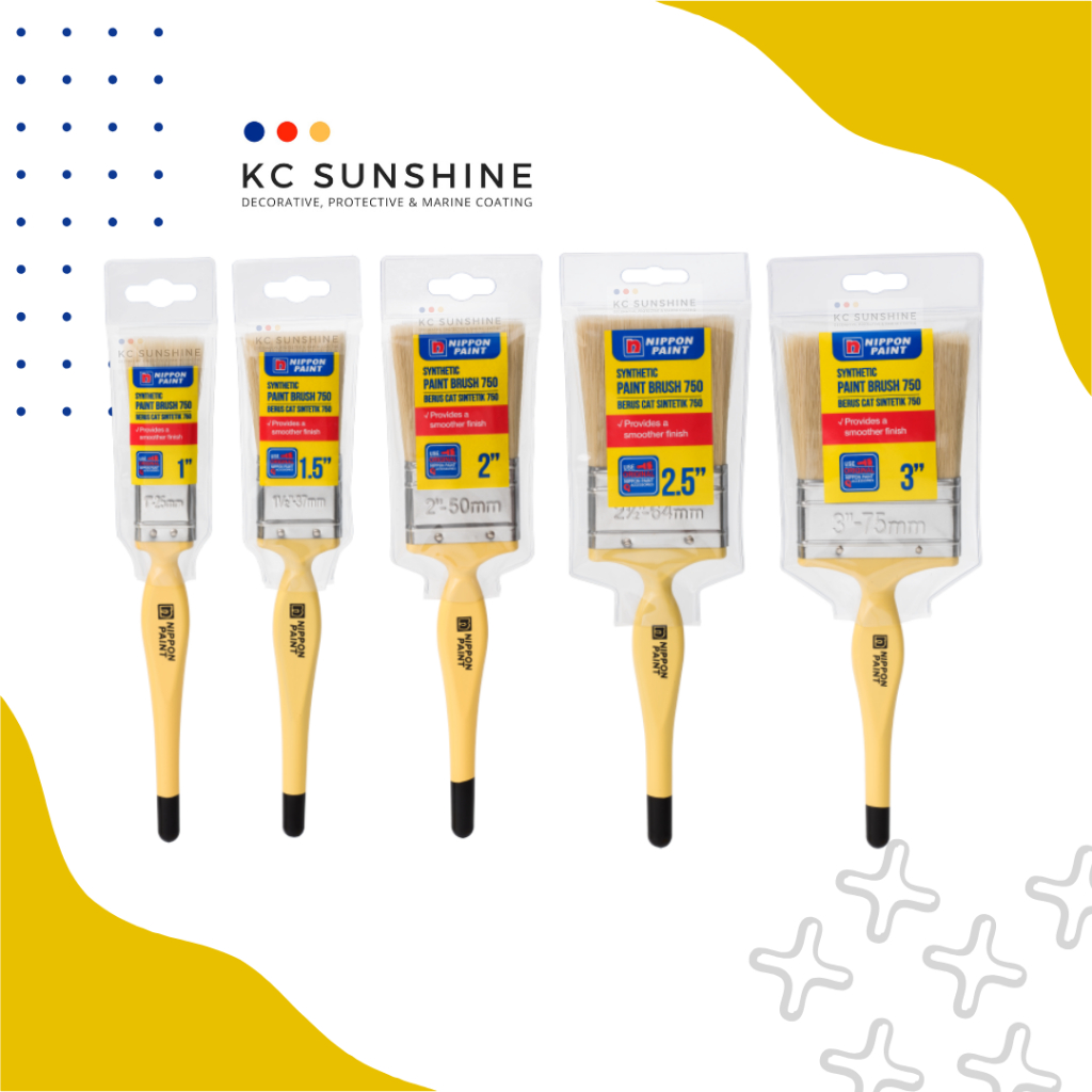 Nippon Paint Brush | Berus Cat Sintetik Halal | Shopee Malaysia