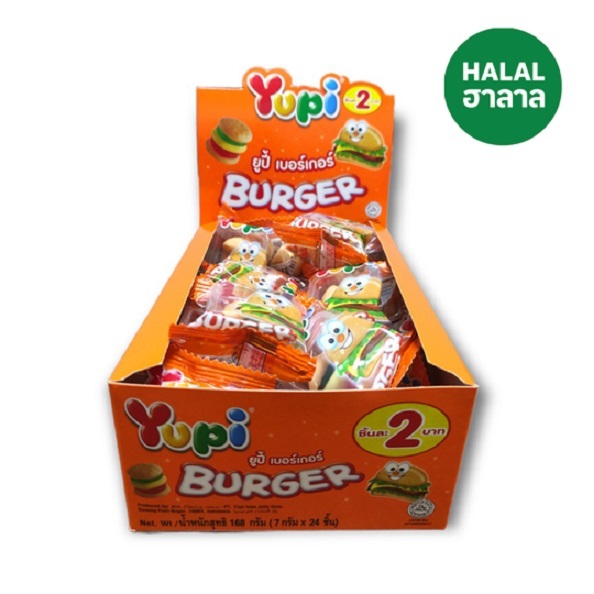 YUPI GUMMY MINI BURGER 7 G. X24 | Shopee Malaysia