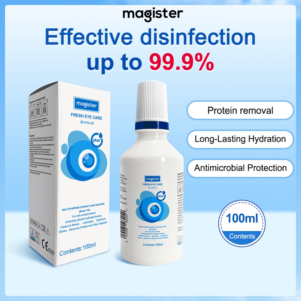 Magister Contact Lens Solution 100ML with ALL IN ONE Multi-purpose ...