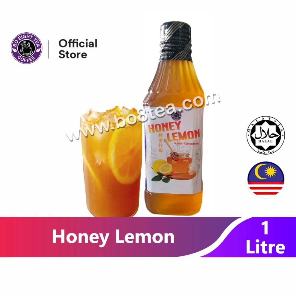HONEY LEMON SYRUP 1 LITRE HALAL 蜂蜜柠檬浓缩汁 MADU LEMON SIRAP 蜜糖柠檬 Cordial ...