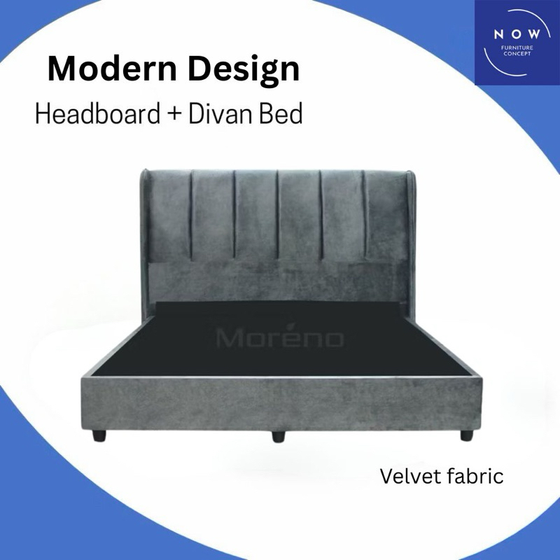 FREE INSTALL Katil Murah Queen Size Bed Frame Headboard Divan King Size ...